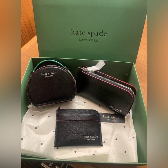 kate spade | Bags | Kate Devin Glitter Edge Bundle Nwt With Box And ...